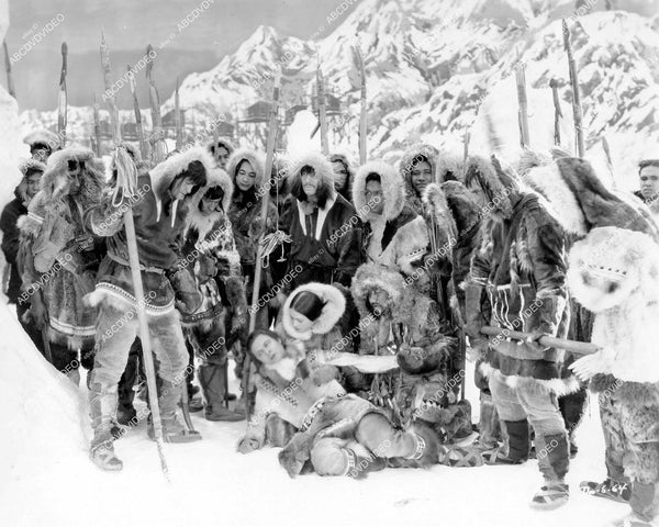 crp-14760 1929 Robert Frazer, Laska Winter and cast film Frozen Justic ...