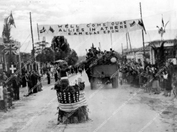 crp-15167 1944 WWII Athens Greece liberated, crowds turn out to celebr ...
