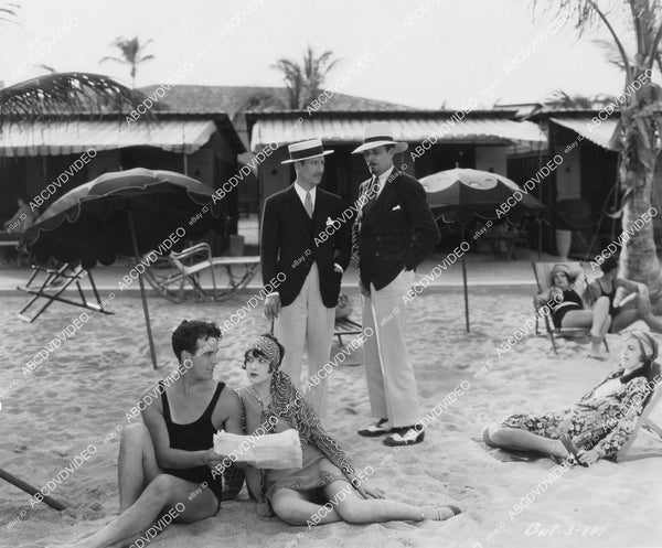 crp-01837 1928 Nick Stuart, Sally Phipps pre-code beach wear, Cyril Ri ...