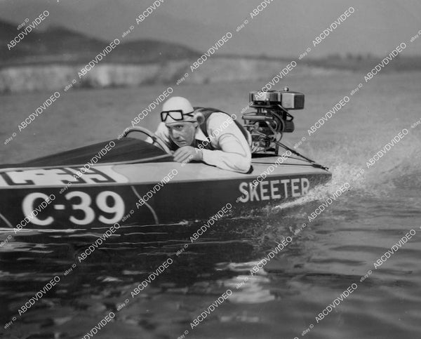 crp-01860 1935 boat racing Gene Richee in class A hydroplane Skeeter f ...
