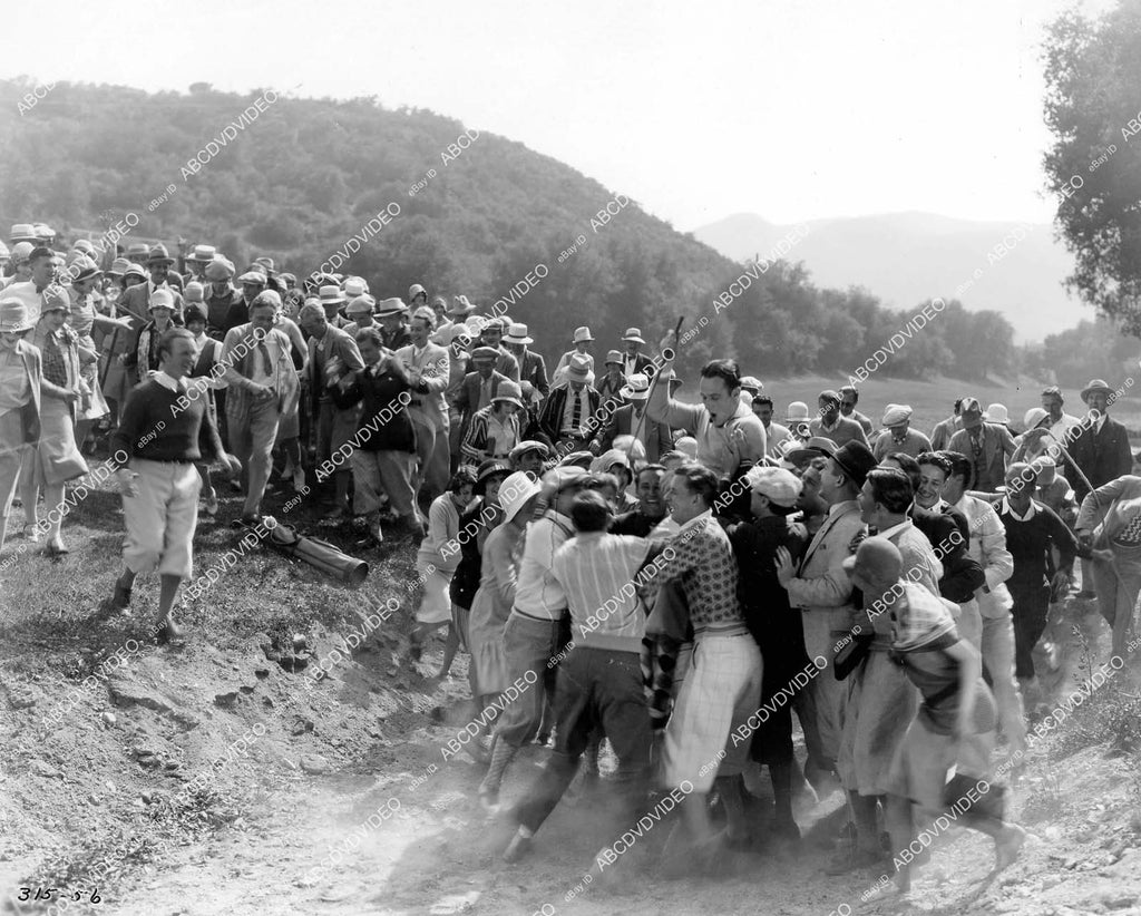 crp-18787 1927 William Haines, George K Arthur fight on golf course si ...