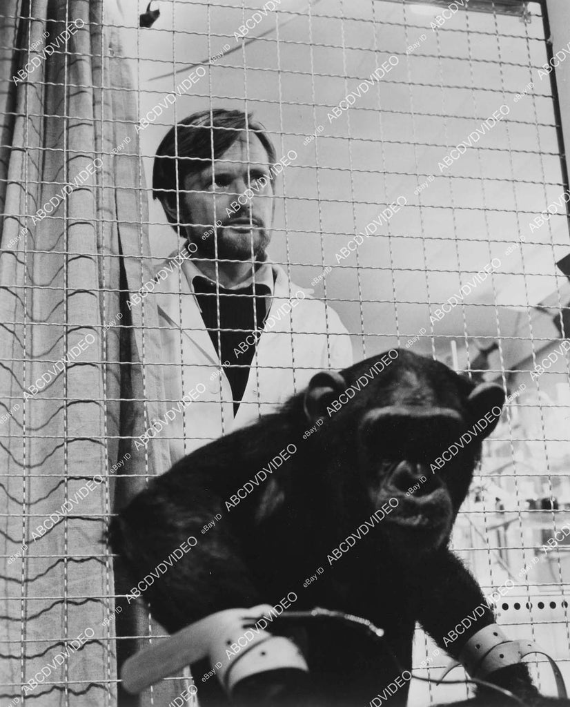crp-02719 1970 David McCallum and monkey TVM Hauser's Memory crp-02719 ...