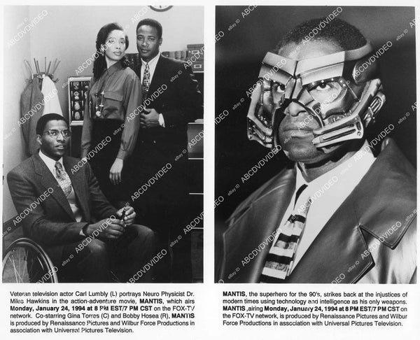 crp-03069 1994 Carl Lumbly, Gina Torres, Bobby Hosea TV M.A.N.T.I.S. c ...