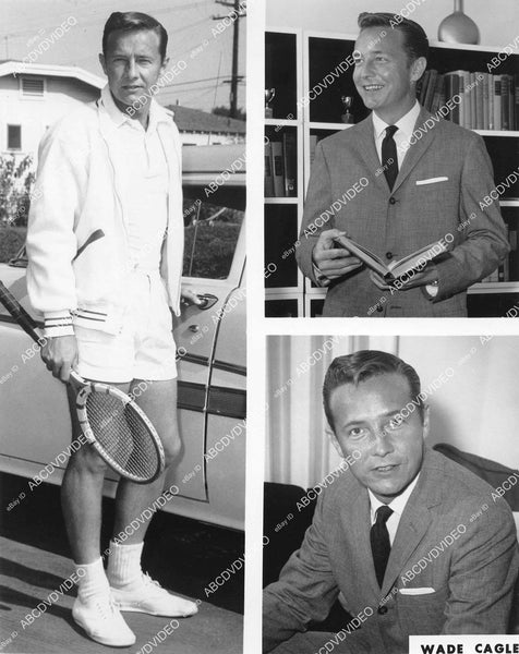 crp-04055 1950's handsome Wade Cagle triple portrait crp-04055 ...