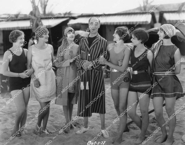 crp-04556 1928 Sally Phipps w beach party cuties pre-code swimwear sil ...