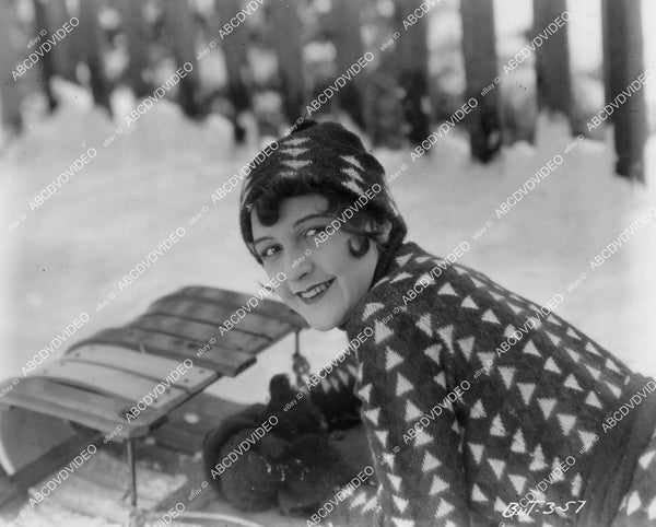 crp-04632 1928 beautiful Sally Phipps in the snow silent film News Par ...