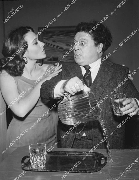 crp-04751 1965 tempting Lisa Pera distracts Marty Allen TV Hello Dere ...