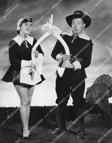 crp-05349 1950 cutie pie pilgrim Barbara Whiting, Gil Stratton Jr CBS ...