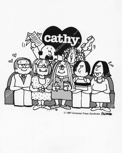 crp-05462 1987 animated characters funny strip cartoon TV Cathy crp-05 ...