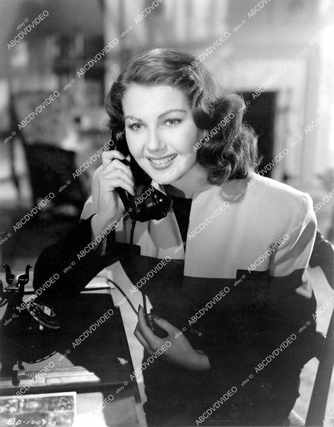 crp-07141 1944 lovely Jeanne Bates on telephone film The Racket Man cr ...