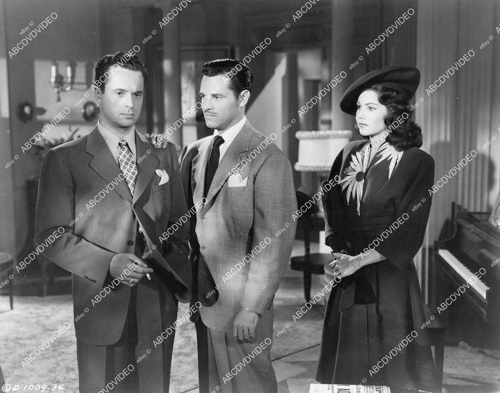 crp-07171 1944 Larry Parks, Tom Neal, Jeanne Bates film The Racket Man ...