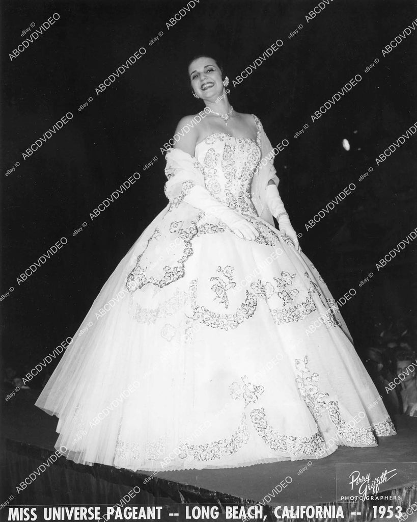 crp-00755 1953 Miss Universe Pageant Long Beach Cal Wanda Irizarry Mis ...